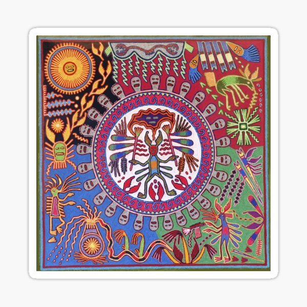 "Huichol folk " Sticker by edleon | Redbubble