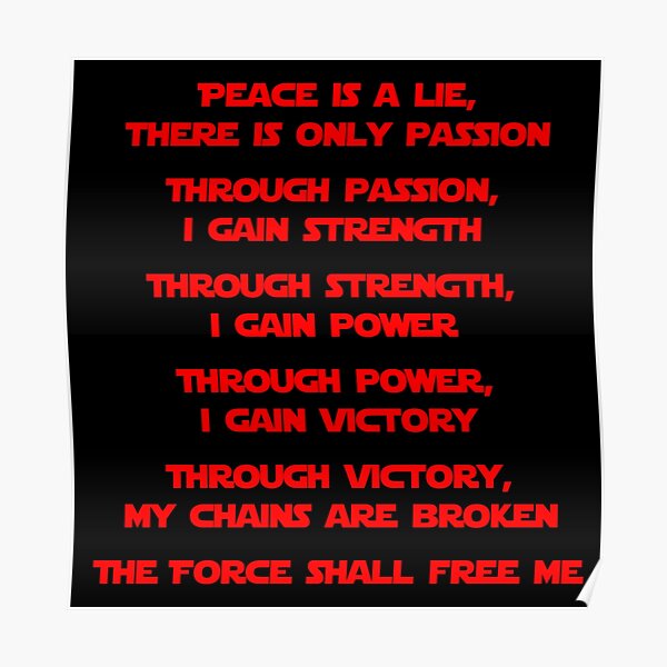 "The Sith Code" Poster by Awesomo3000 | Redbubble