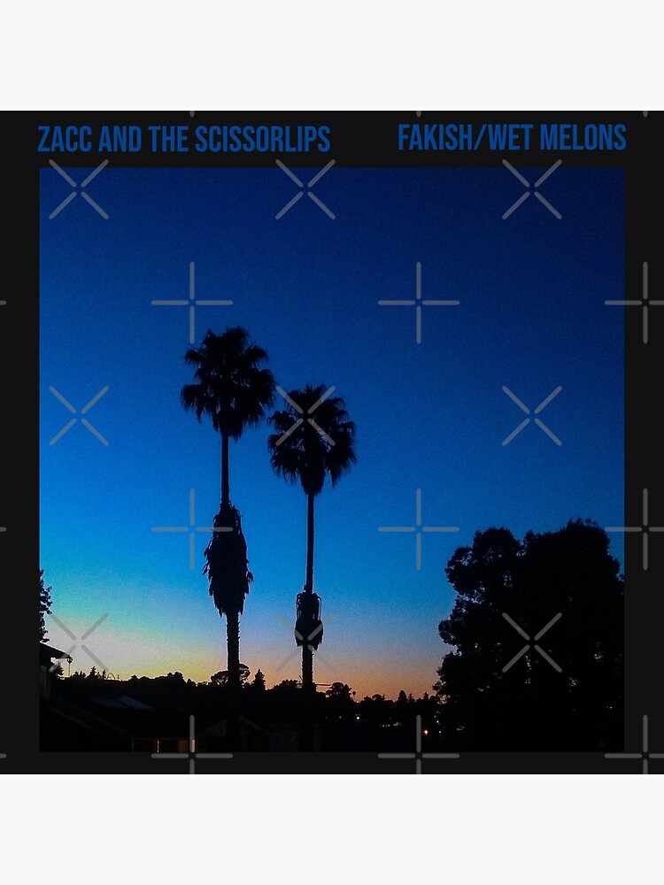 Póster «Zacc and the Scissorlips - Arte del álbum Fakish / Wet Melons ...