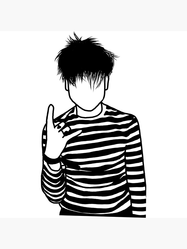 "yungblud outline" Art Board Print for Sale by littlepixie912 | Redbubble