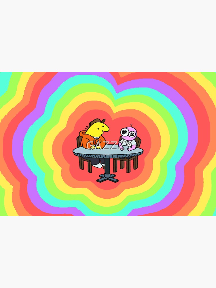 "smiling friends print" Sticker for Sale by GAZZZY | Redbubble