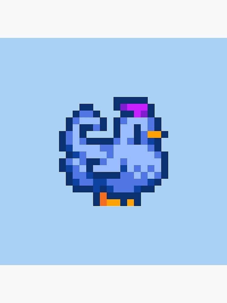 "Stardew Valley Shane's Blue Chicken Sticker & Pin" Pin for Sale by ...