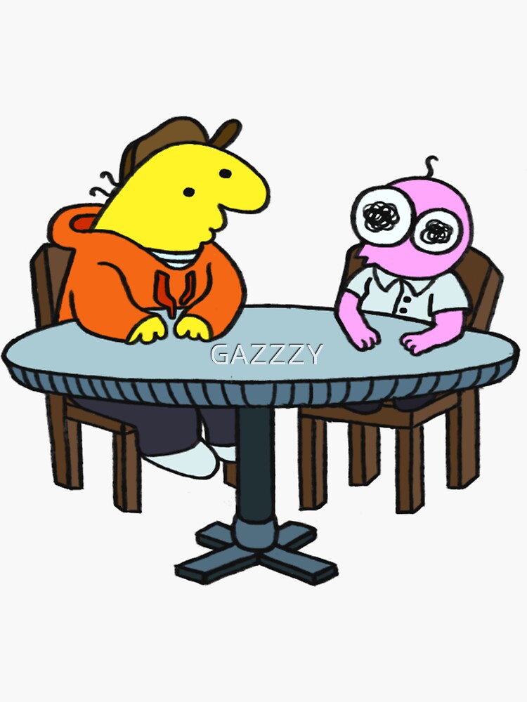 "smiling friends " Sticker for Sale by GAZZZY | Redbubble