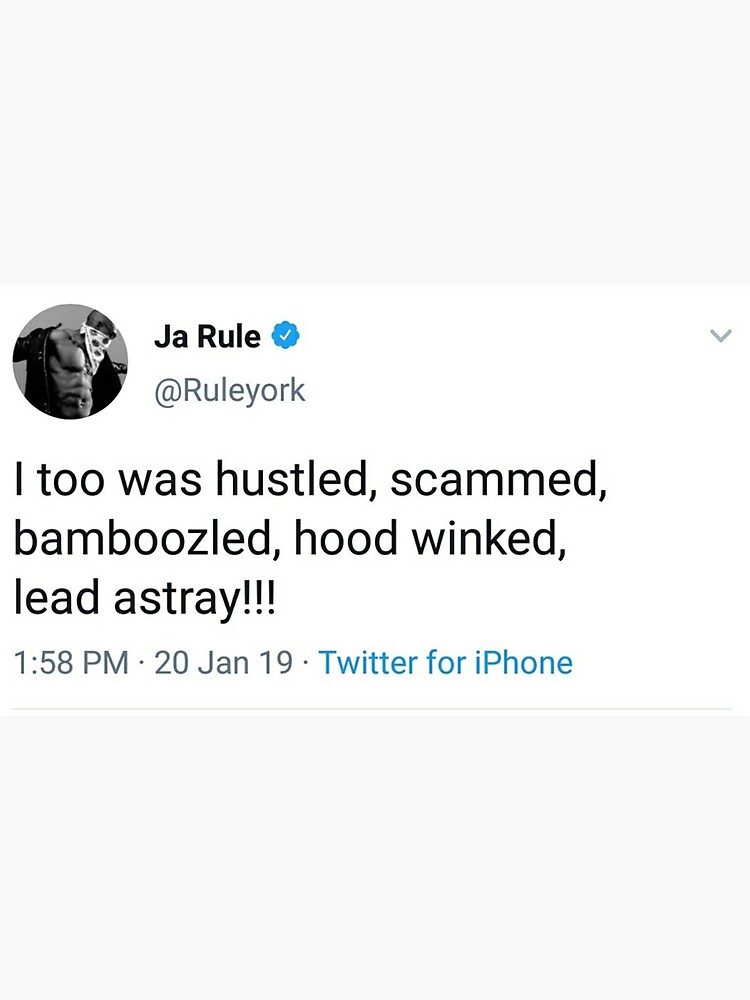 "Ja Rule Tweet Sticker" Sticker for Sale by sarah-houle | Redbubble