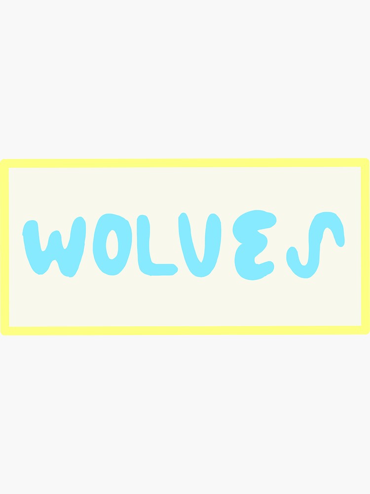 ""Wolves" - One Direction" Sticker for Sale by munasipertakus | Redbubble