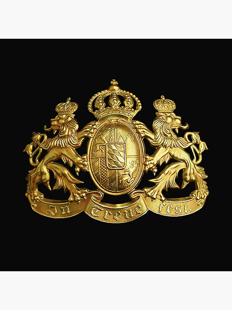 "Bavarian crest...In Treue Fest" Pin for Sale by edsimoneit | Redbubble