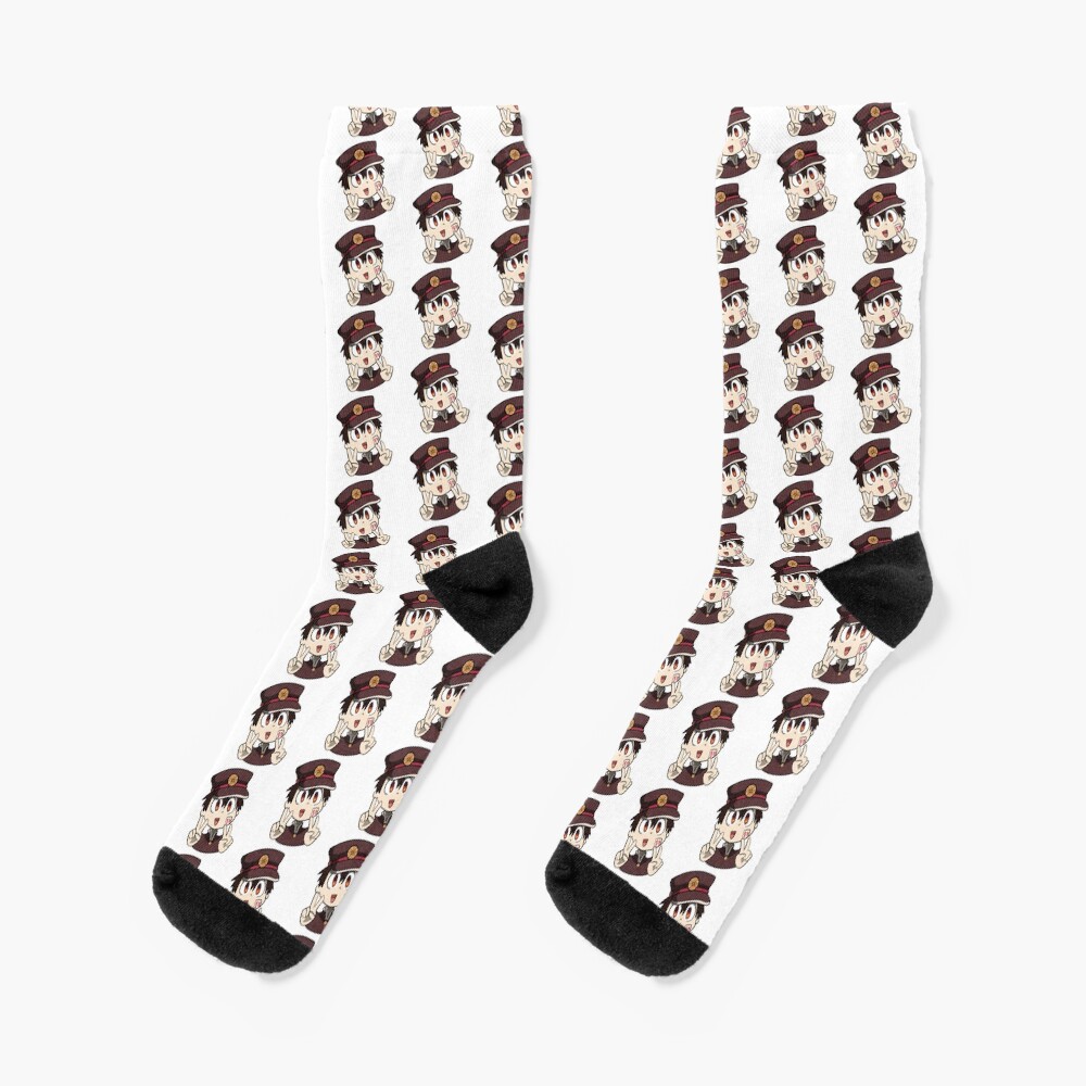 "Hanako-kun Peace Signs" Socks by hittyy | Redbubble