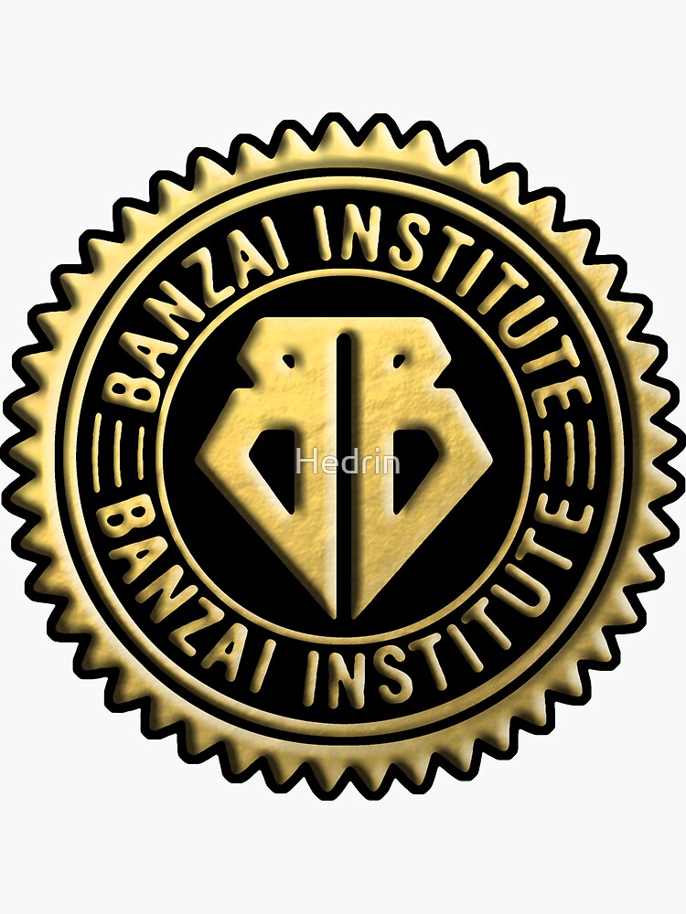 "Buckaroo Banzai Institute Gear Logo Gold Seal" Sticker for Sale by ...