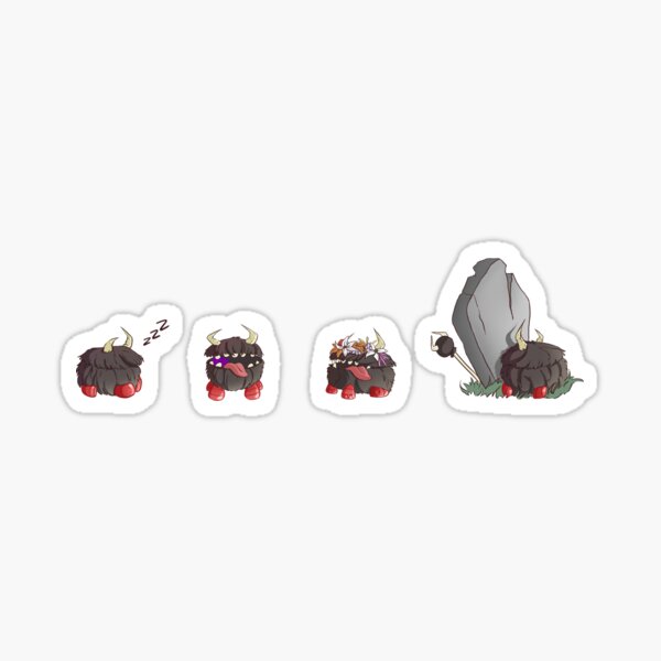 "Shadow Chester Set" Sticker for Sale by Niklaire | Redbubble