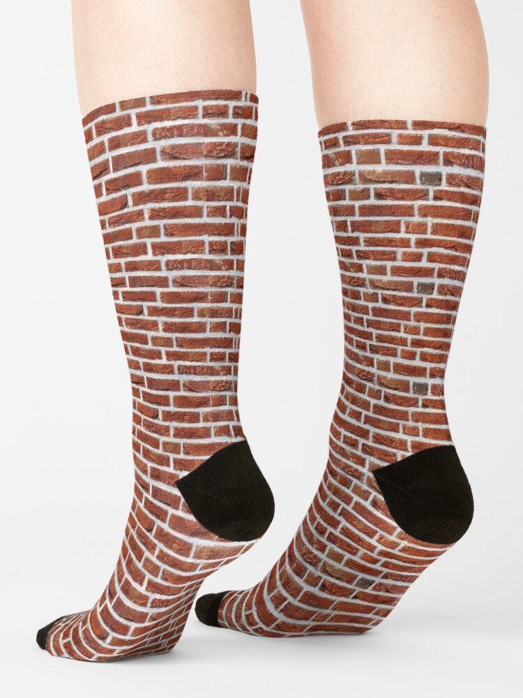 "Bricks Texture Novelty Socks" Socks for Sale by stickersandtees ...