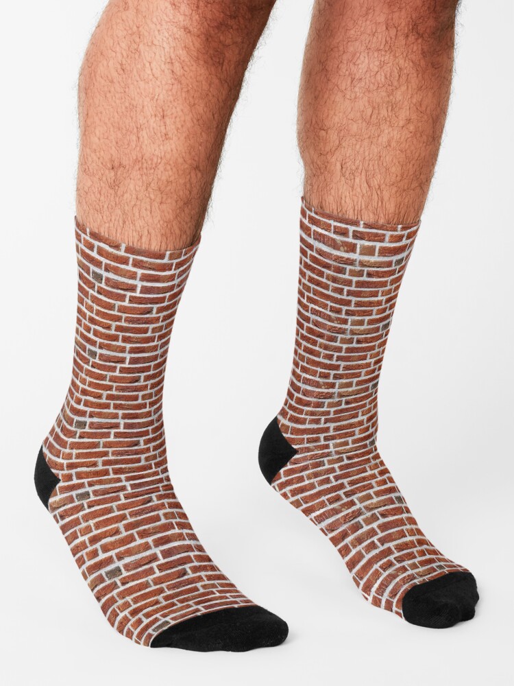 "Bricks Texture Novelty Socks" Socks for Sale by stickersandtees ...