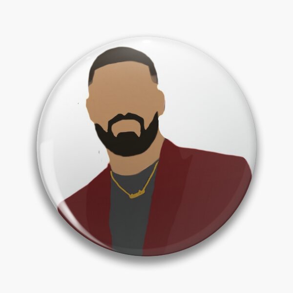 "Drake Silhouette" Pin for Sale by morgananjos | Redbubble