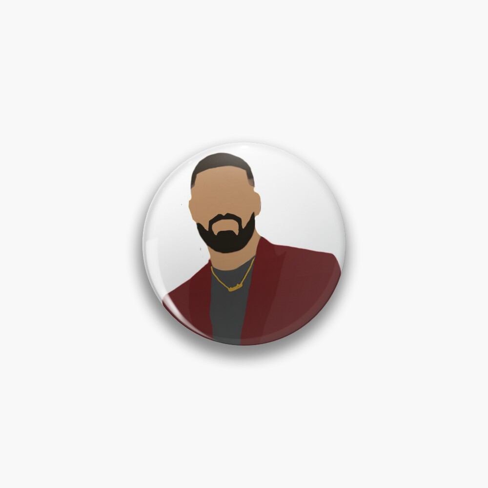 "Drake Silhouette" Pin for Sale by morgananjos | Redbubble