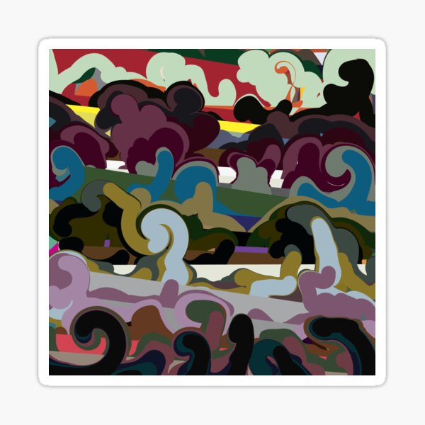 "Abstract Liquid" Sticker for Sale by Deep075 | Redbubble