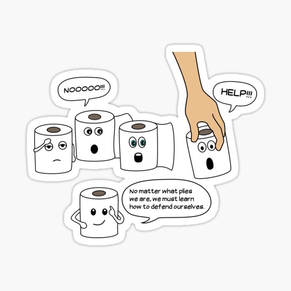 "Self-Defence" Sticker for Sale by chyneyee | Redbubble