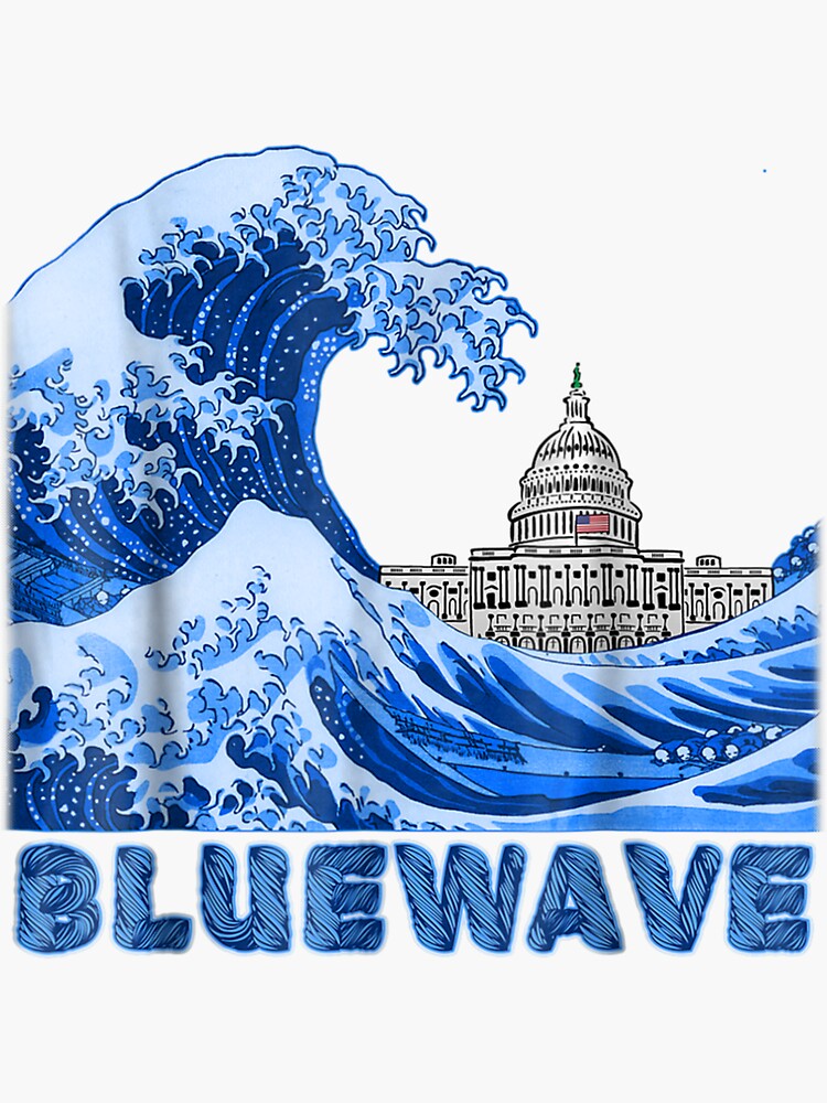 "Americas Washington Blue Wave Vote 2020 Protest Resist Trump" Sticker ...