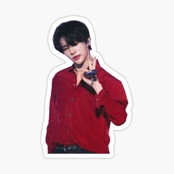 "stray kids hyunjin" Sticker for Sale by wwjkhsk | Redbubble