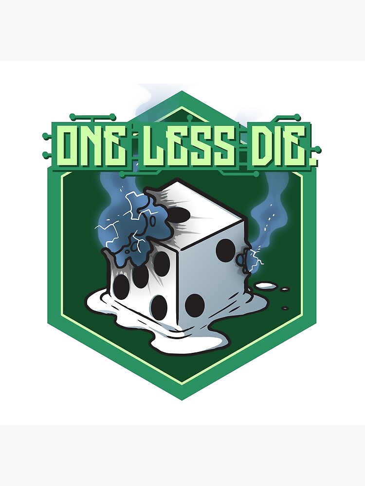 "One Less Die (Logo)" Art Print for Sale by crazonstudios | Redbubble