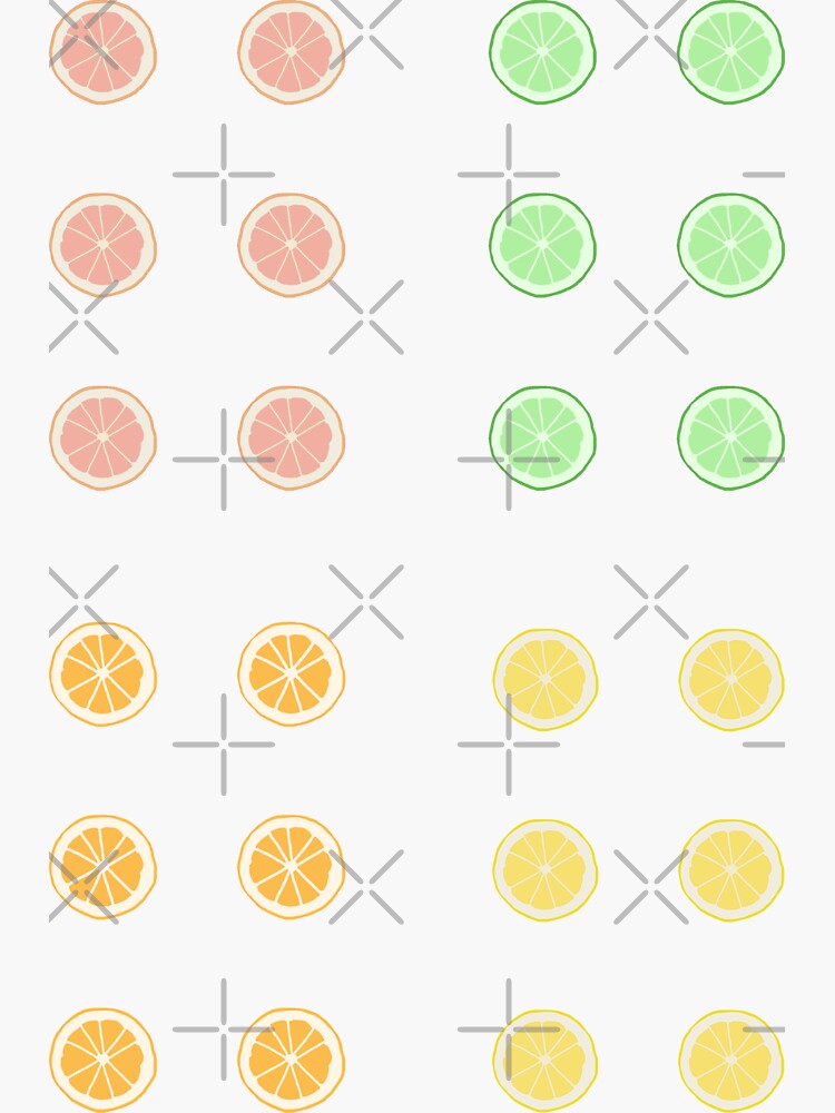 "citrus fruit sticker pack" Sticker for Sale by allielibby | Redbubble