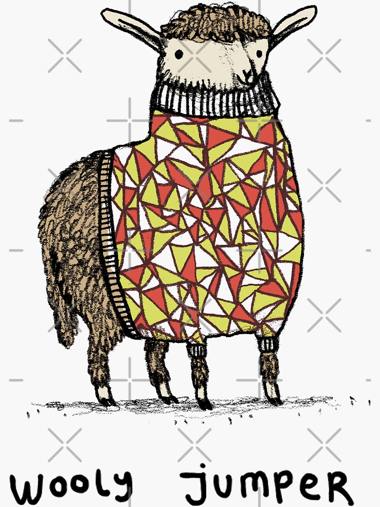 "Wooly Jumper" Sticker by SophieCorrigan | Redbubble
