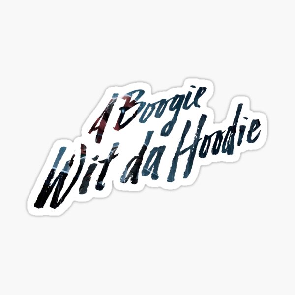 "A Boogie Logo - Hoodie SZN" Sticker by SilvaDesigns | Redbubble