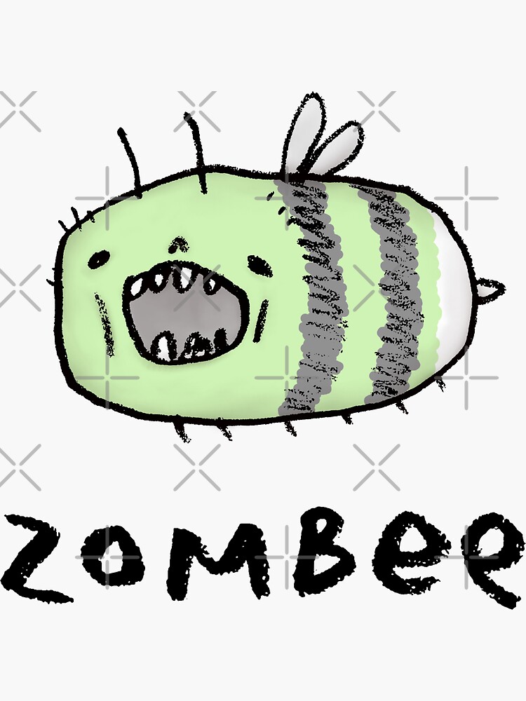 "Zombee" Sticker for Sale by SophieCorrigan | Redbubble