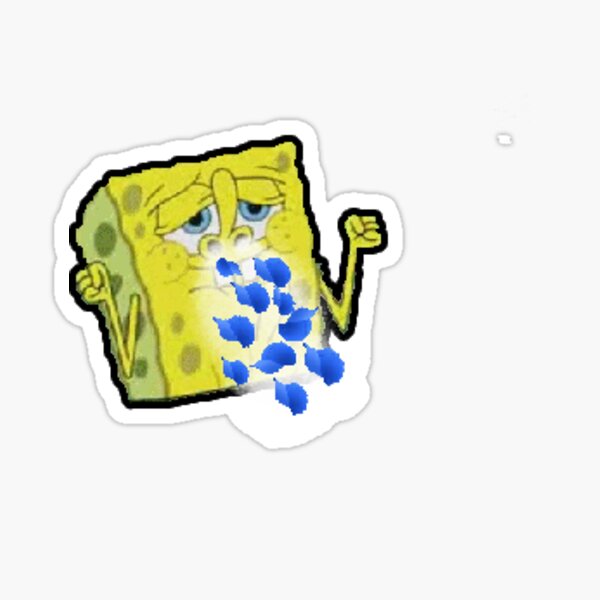 "spongebob smells your cap" Sticker by ktsherrick | Redbubble