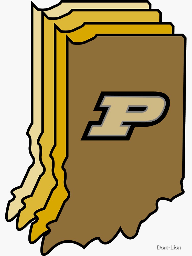 "Purdue Indiana Sticker" Sticker by Dom-Lion | Redbubble