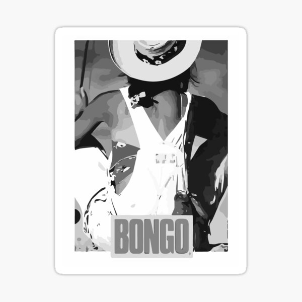 "Denim Advertisement Bongo" Sticker by Flowers11 | Redbubble