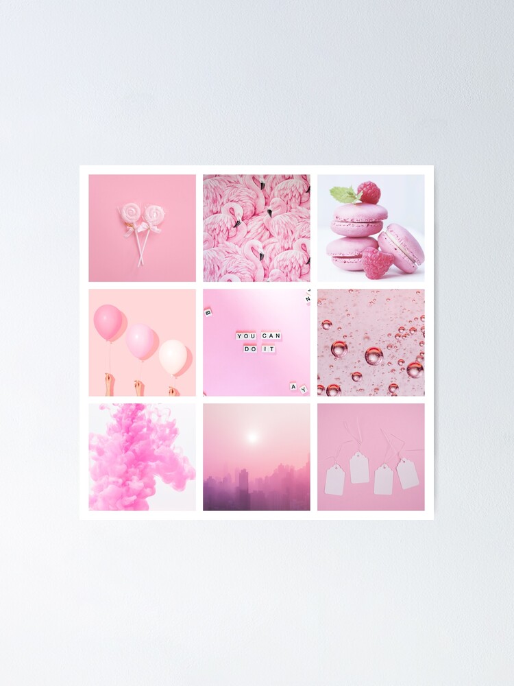 "Pastel Pink Collage" Poster by AnnaReimink | Redbubble