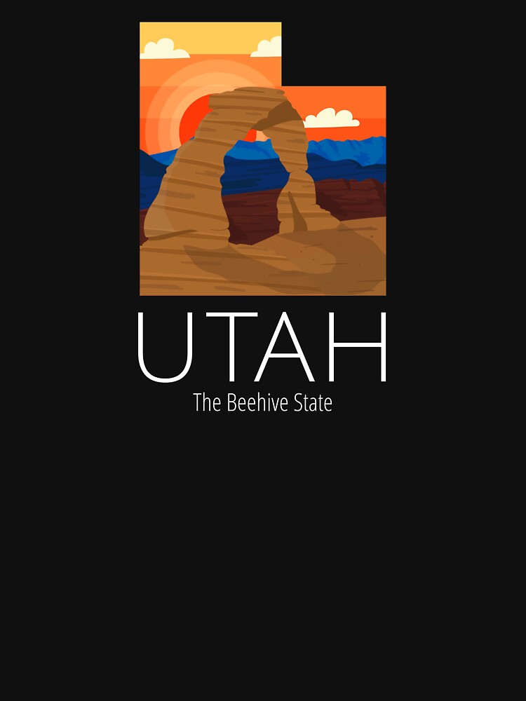"Utah Proud State Motto The Beehive State product" Lightweight ...