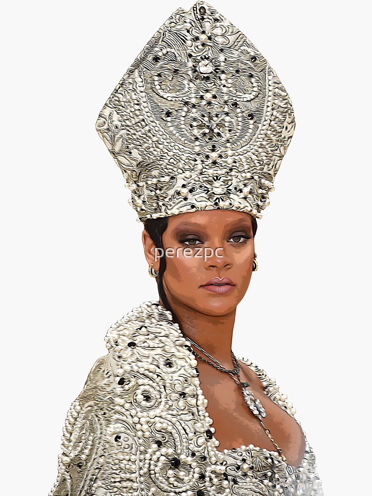 "Rhianna Met Gala 2018" Sticker for Sale by perezpc | Redbubble