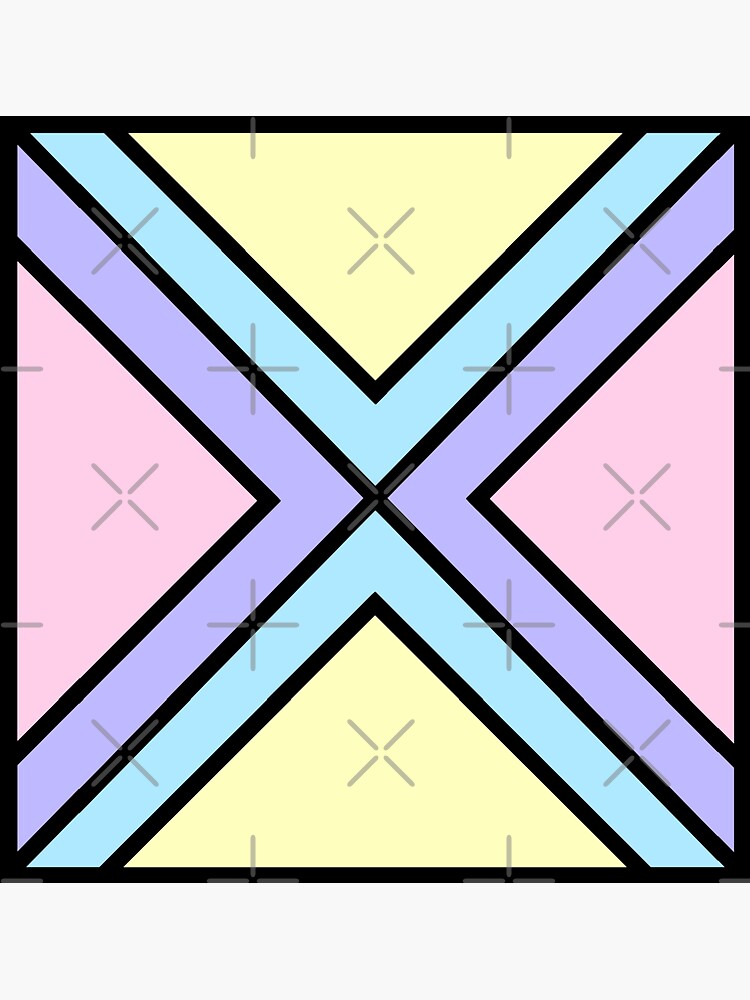 "Pastel X " Sticker by SiliconeFlower | Redbubble