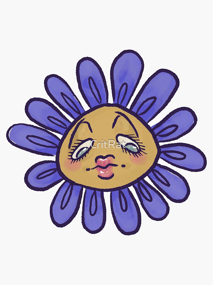 "Mrs. Daisy" Sticker for Sale by CritRat | Redbubble