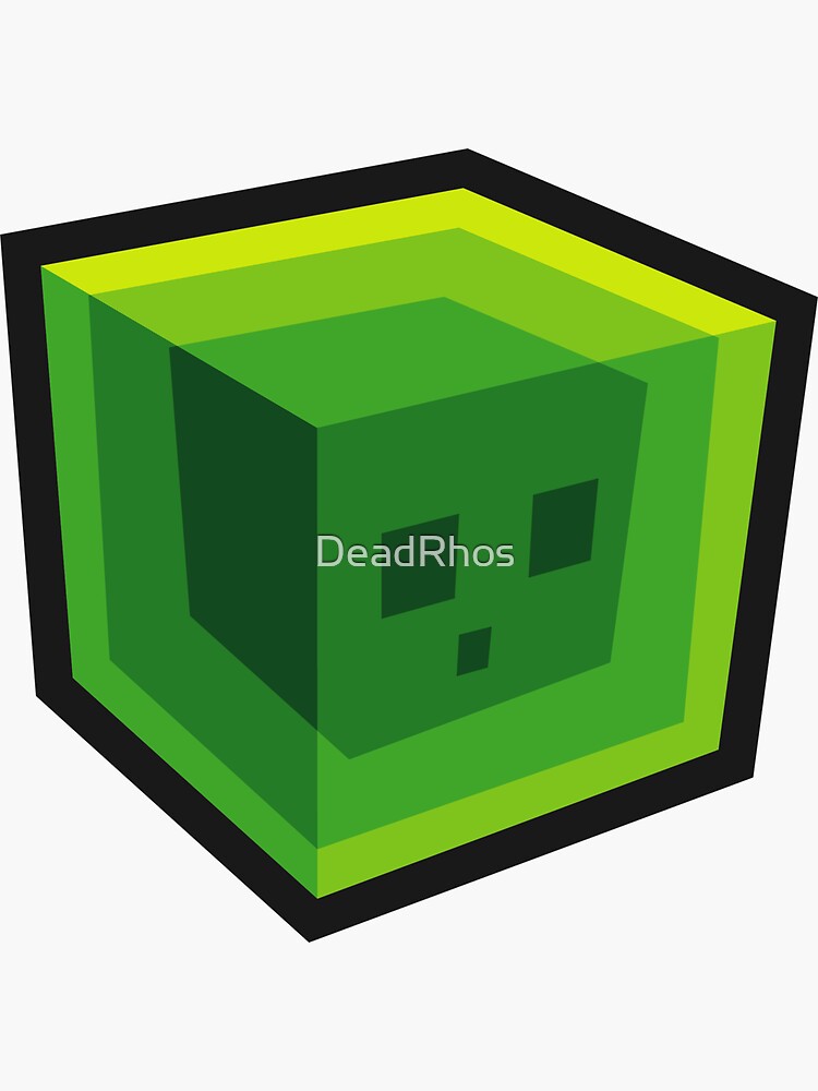 "Minecraft Slime" Sticker by DeadRhos | Redbubble