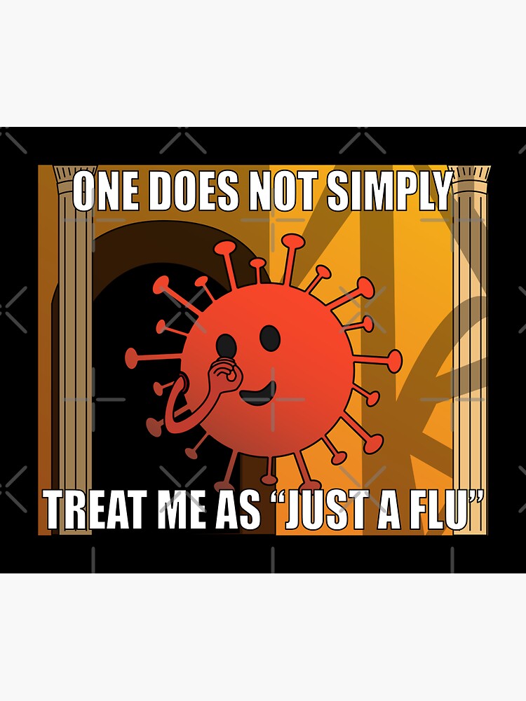 "Just A Flu Meme" Sticker for Sale by chyneyee | Redbubble