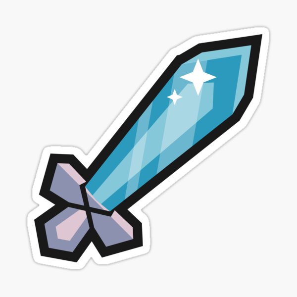 "Minecraft Diamond Sword" Sticker by DeadRhos | Redbubble