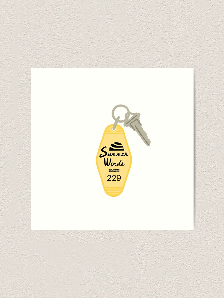 "Outer Banks Netflix Show Motel Key" Art Print for Sale by YellowPupCo ...