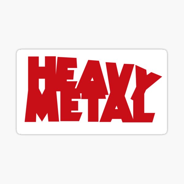 "Metal Magazine Logo" Sticker for Sale by DonutEmpire | Redbubble