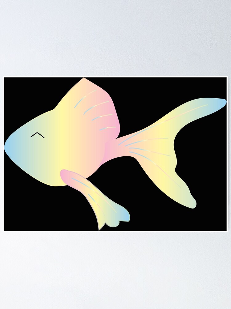 "Rainbow Pastel Fish " Poster for Sale by MarisaMikayla | Redbubble