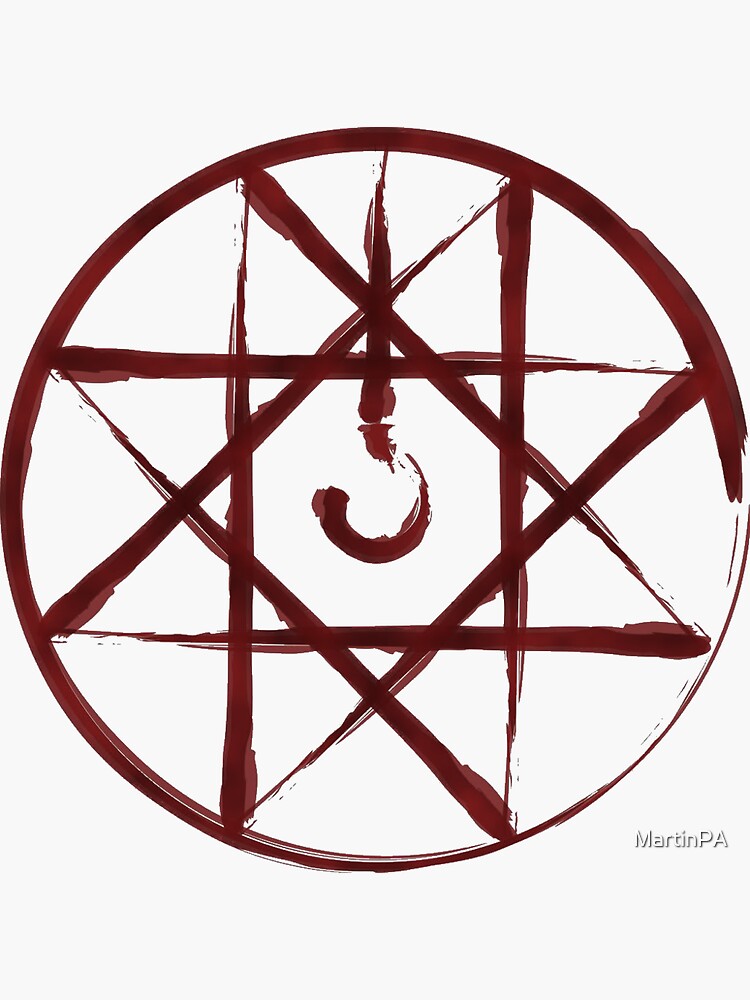 "Transmutation Circle from FMAB [transparent]" Sticker for Sale by ...