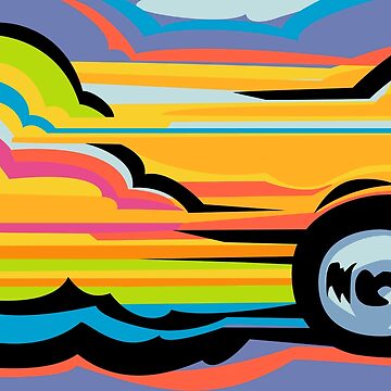 "Fast Car - Abstract Graphic" Graphic T-Shirt for Sale by Cori Redford ...