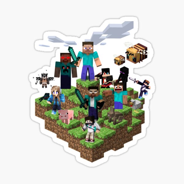 Mine Craft Stickers | Redbubble