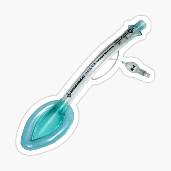 "Laryngeal Mask Airway Anesthesia / Anaesthesia" Sticker by VersiMerch ...
