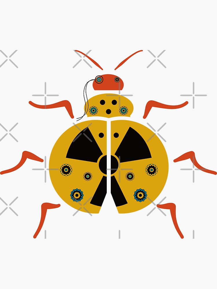 "Mutant Ladybug" Sticker for Sale by dkasap | Redbubble