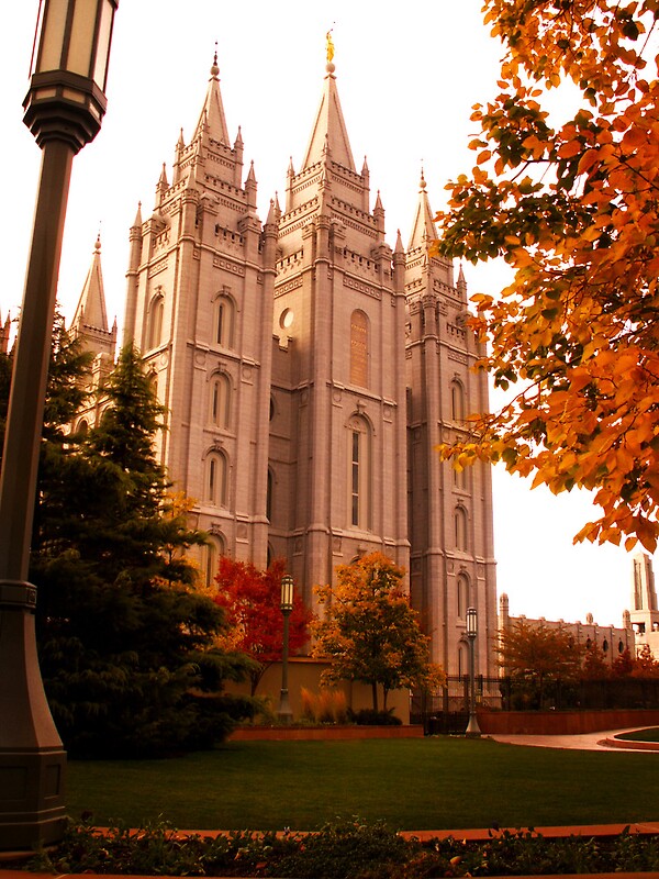 "SLC-LDS Temple Autumn SE" by AJDesignWorks | Redbubble