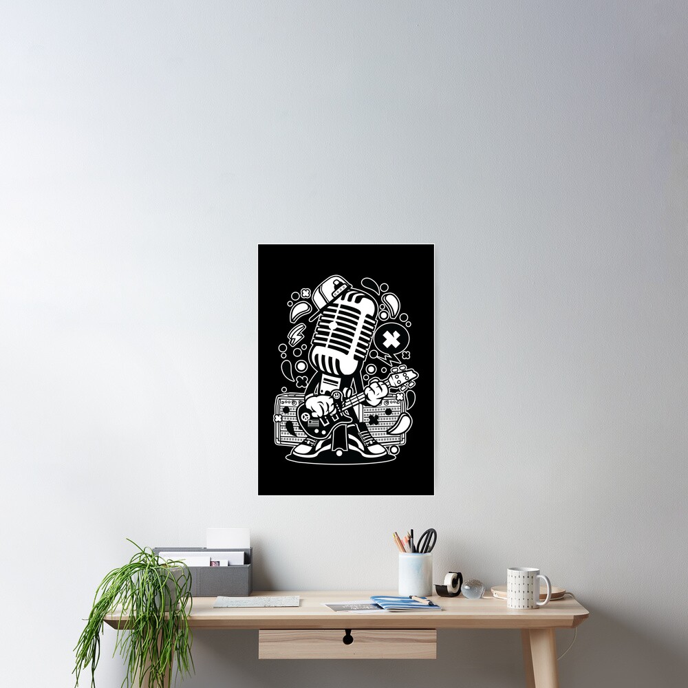 "Singing Mic " Poster by Nickelparis | Redbubble