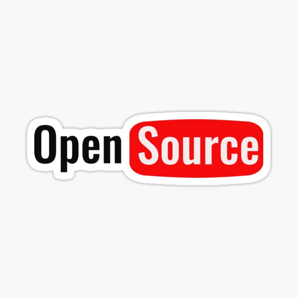 Open Source Youtube Sticker For Sale By Faixapreta Redbubble