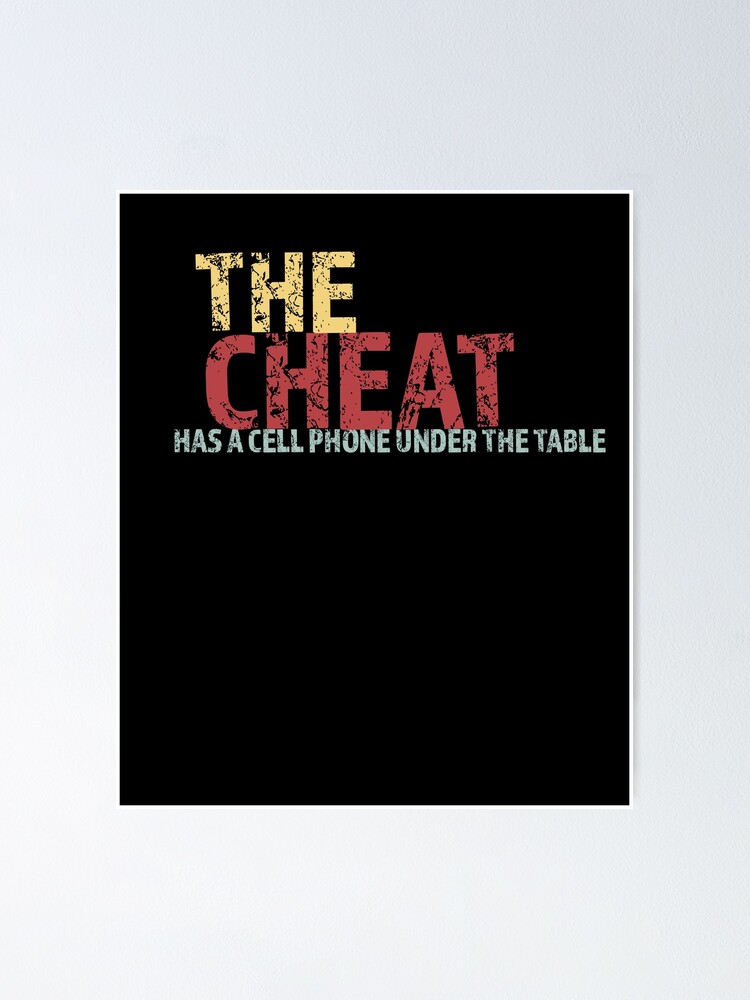 "Quiz master Pub Quiz Team Cheater" Poster by Neadski | Redbubble