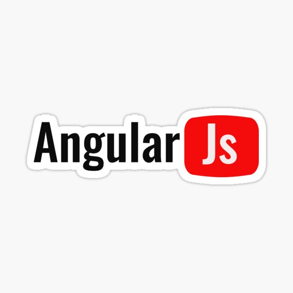 "Angular Js - JavaScript - Mean" Sticker for Sale by faixapreta | Redbubble